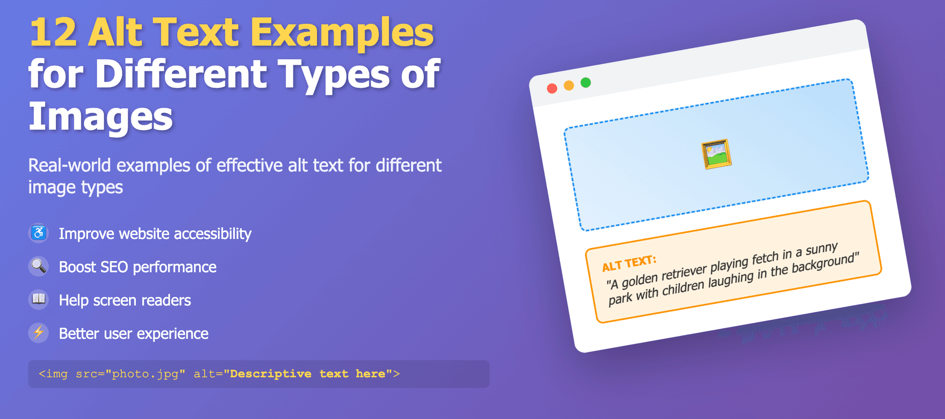 12 Alt Text Examples for Different Types of Images