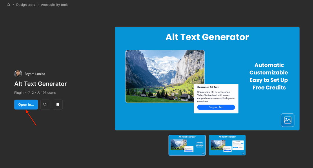 Alt Text Generator - Figma Plugin